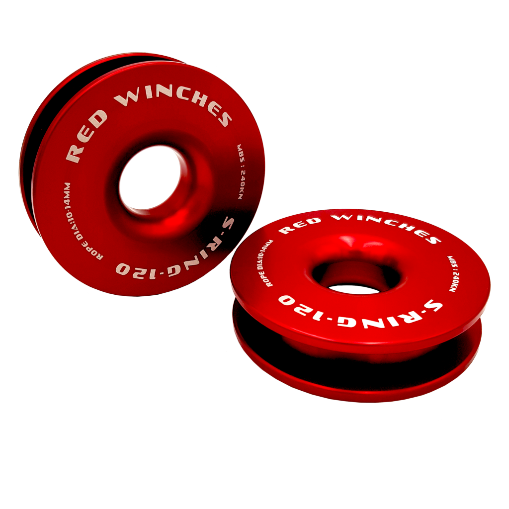 Red Winch Snatch Ring 12T - SJM Offroad